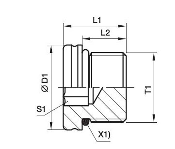 VSTI14X1.5ORCF - VSTI M-OR Blanking plug for ports | Hydradyne LLC