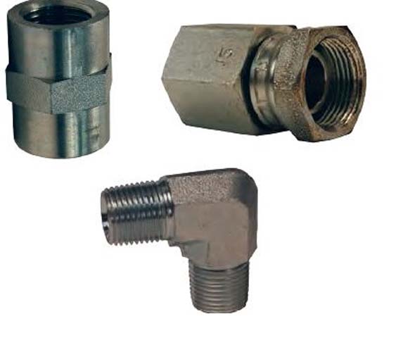 1501-20-20 - NPTF Fittings - 90° Male NPTF x Female NPSM Swivel Nut ...