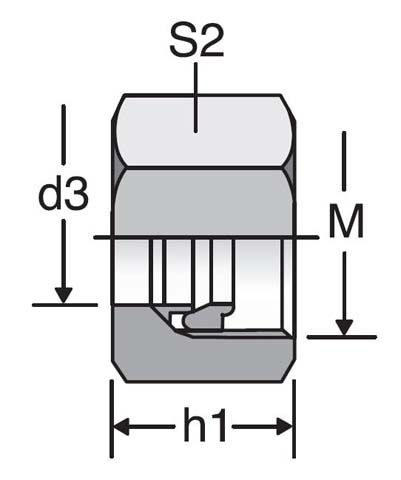 Parker FM EO-2 Dual Function Nut | Hydradyne LLC