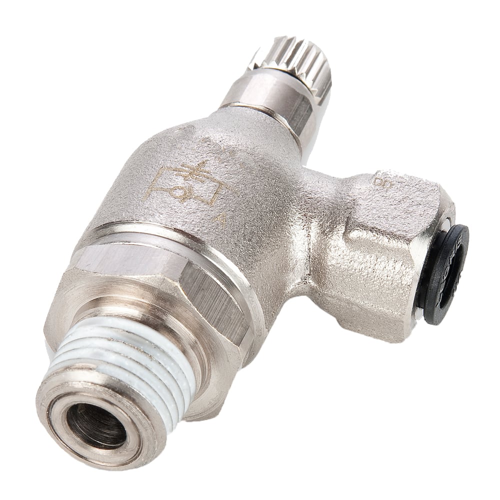 FC702-8G - Nickel Plated Pneumatic Flow Controls | Hydradyne LLC