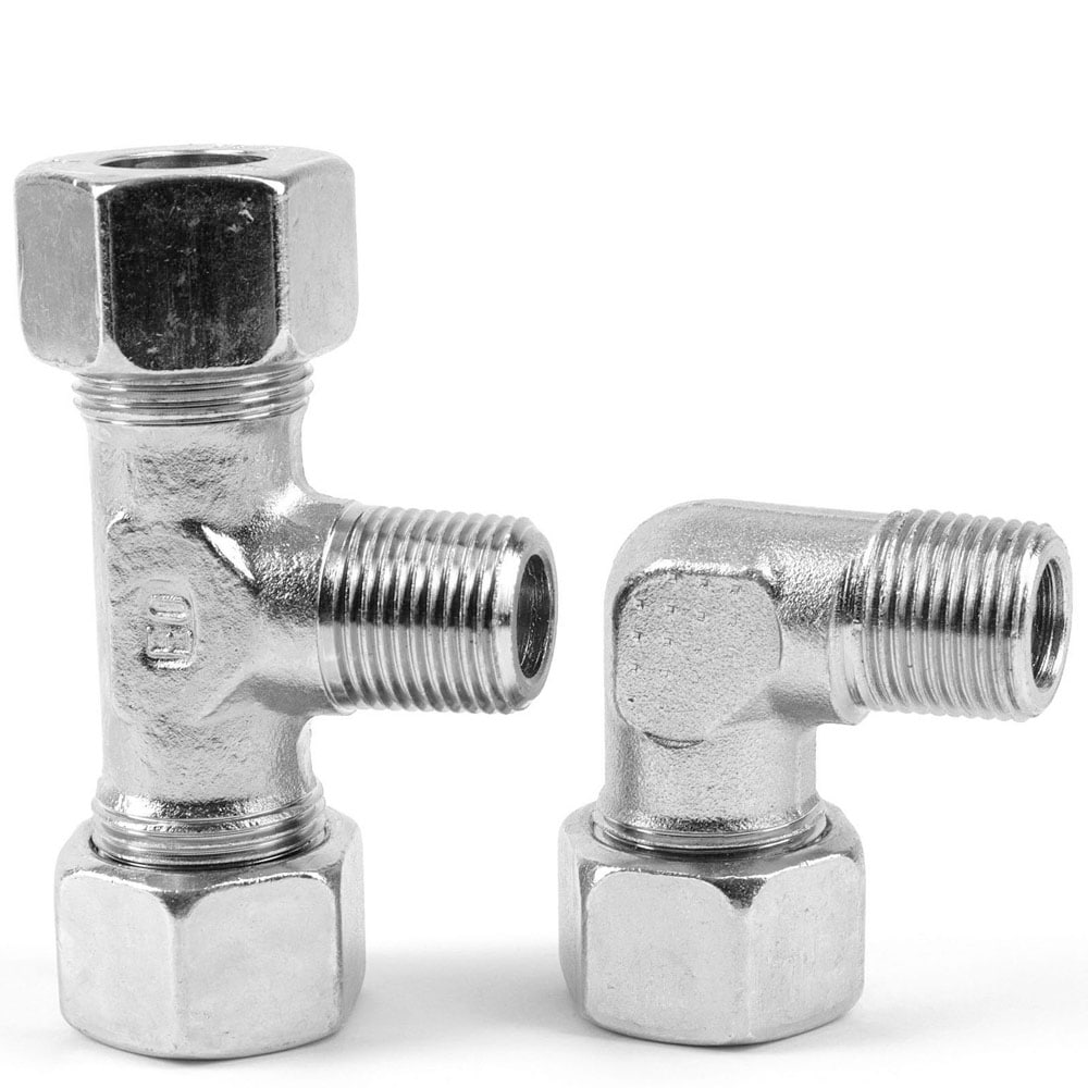 WE08LL1/8NPTCFX - Ermeto DIN Non Adjustable high pressure tube fittings | Hydradyne LLC