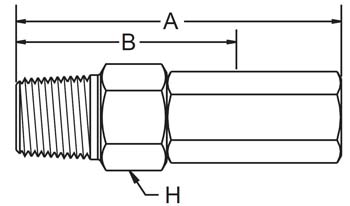 201RX-2-2C - 2000 Series National Pipe Tapered (NPT) Male Fitting 01 ...