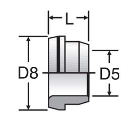 TPLS15 - TPLS (Metric) Parflange Sleeve for Metric Tubing | Hydradyne LLC