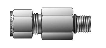 8-8 ZH3LA-SS - Long Male Connector SAE/MS Straight Thread - For ...