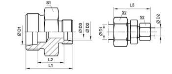 GMA3/25S71 - GMA3 Straight Test Point with threaded connection M 16×2 ...